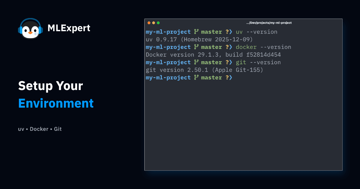 Setup Your Environment | MLExpert